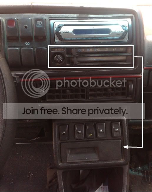 MK2 Jetta A/C controls relocation ? | VW Vortex - Volkswagen Forum